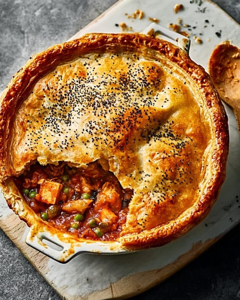 One-Pot Paneer Curry Pie - Irresistible Vegetarian Delight
