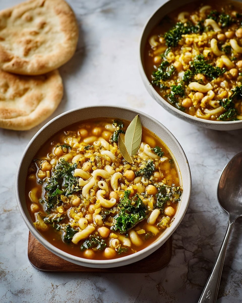 Curried Chickpea Brothy Pasta: Delicious One-Pot Plant-Based Meal