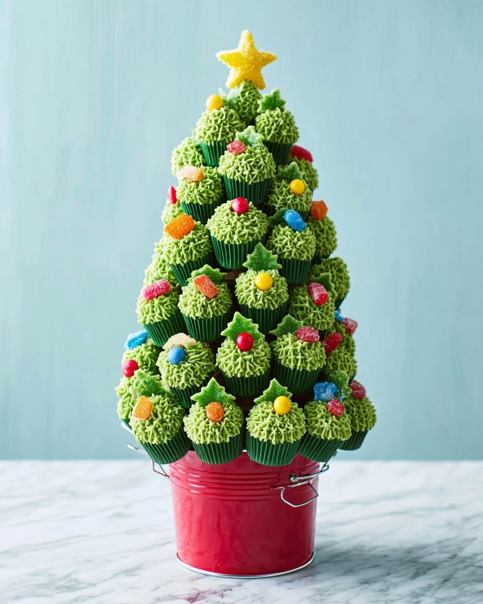 Cupcake Christmas Tree Recipe | Festive Holiday Cupcakes