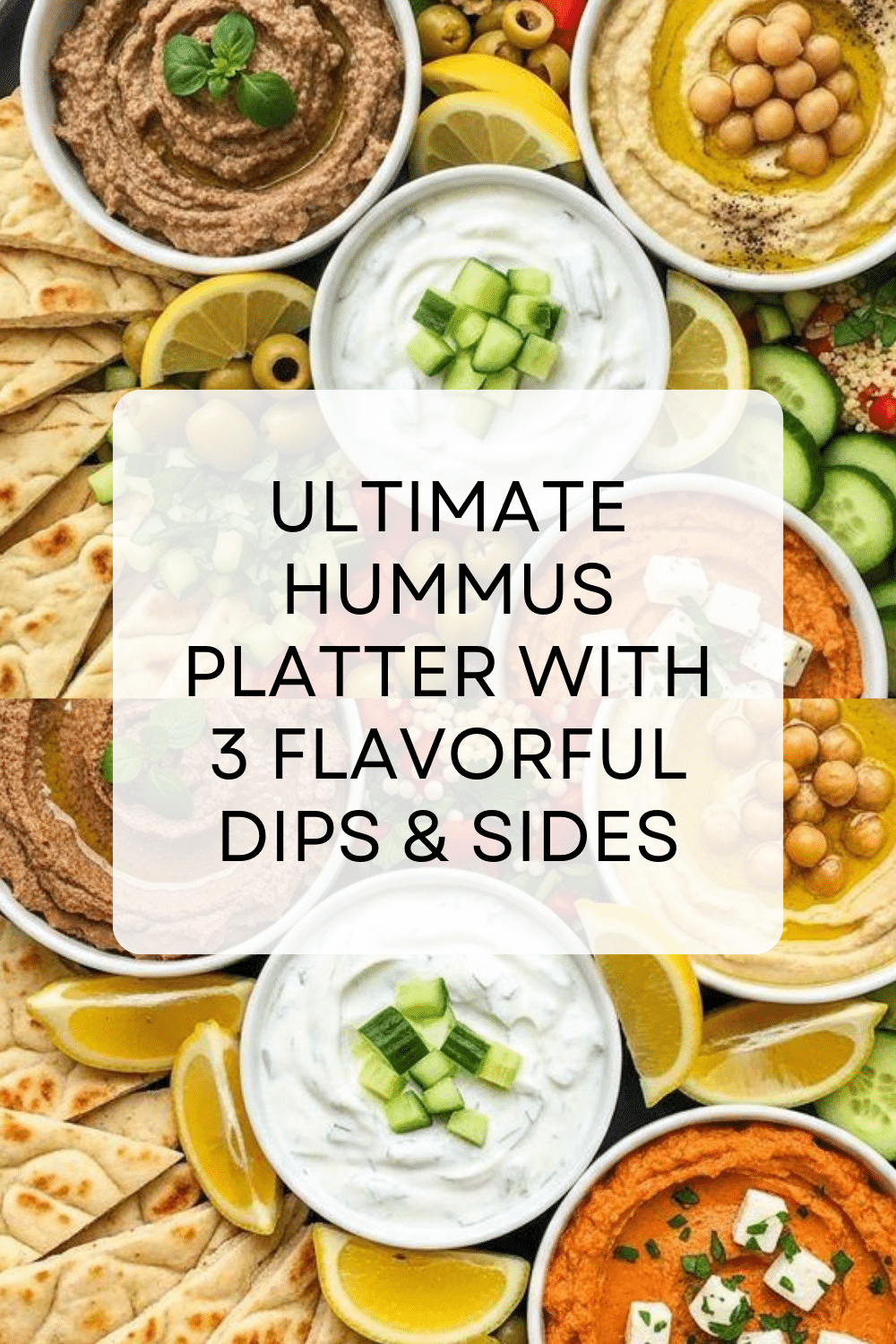 How to Make a Hummus Platter - Easy & Delicious Mediterranean Appetizer