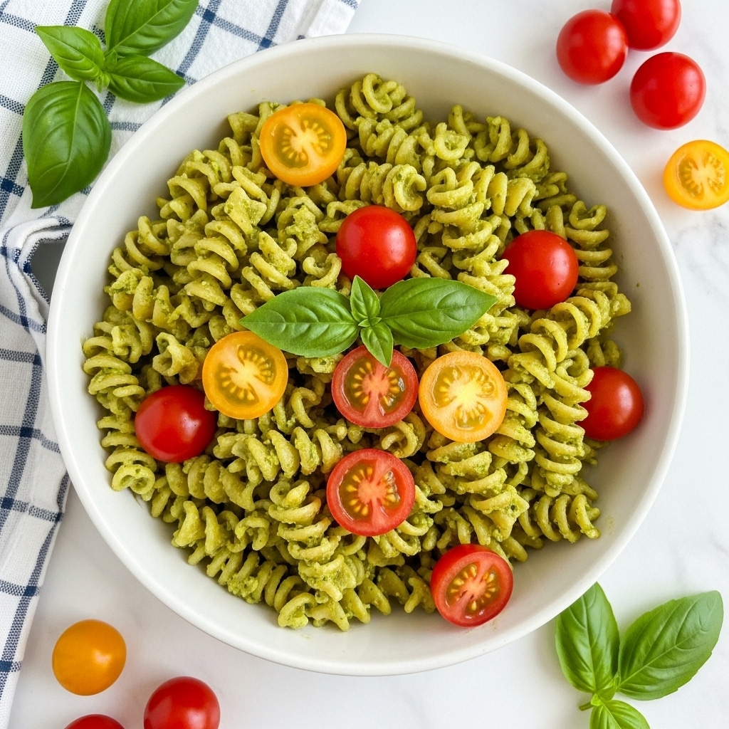 Kale Pesto Mac n' Cheese with Heirloom Cherry Tomatoes – Delicious ...