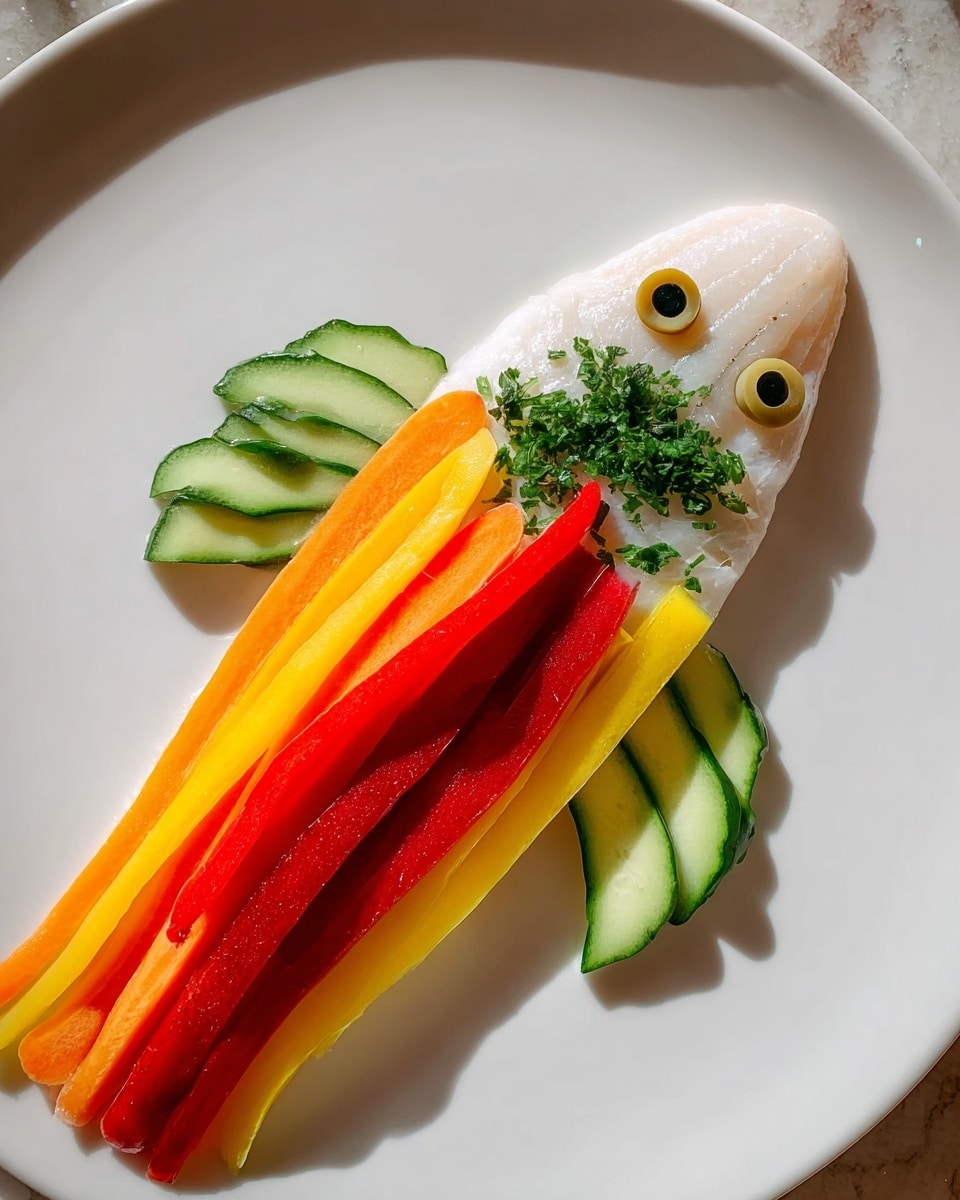 Light Fish-Shaped Meal: Fun & Healthy Seafood Dish