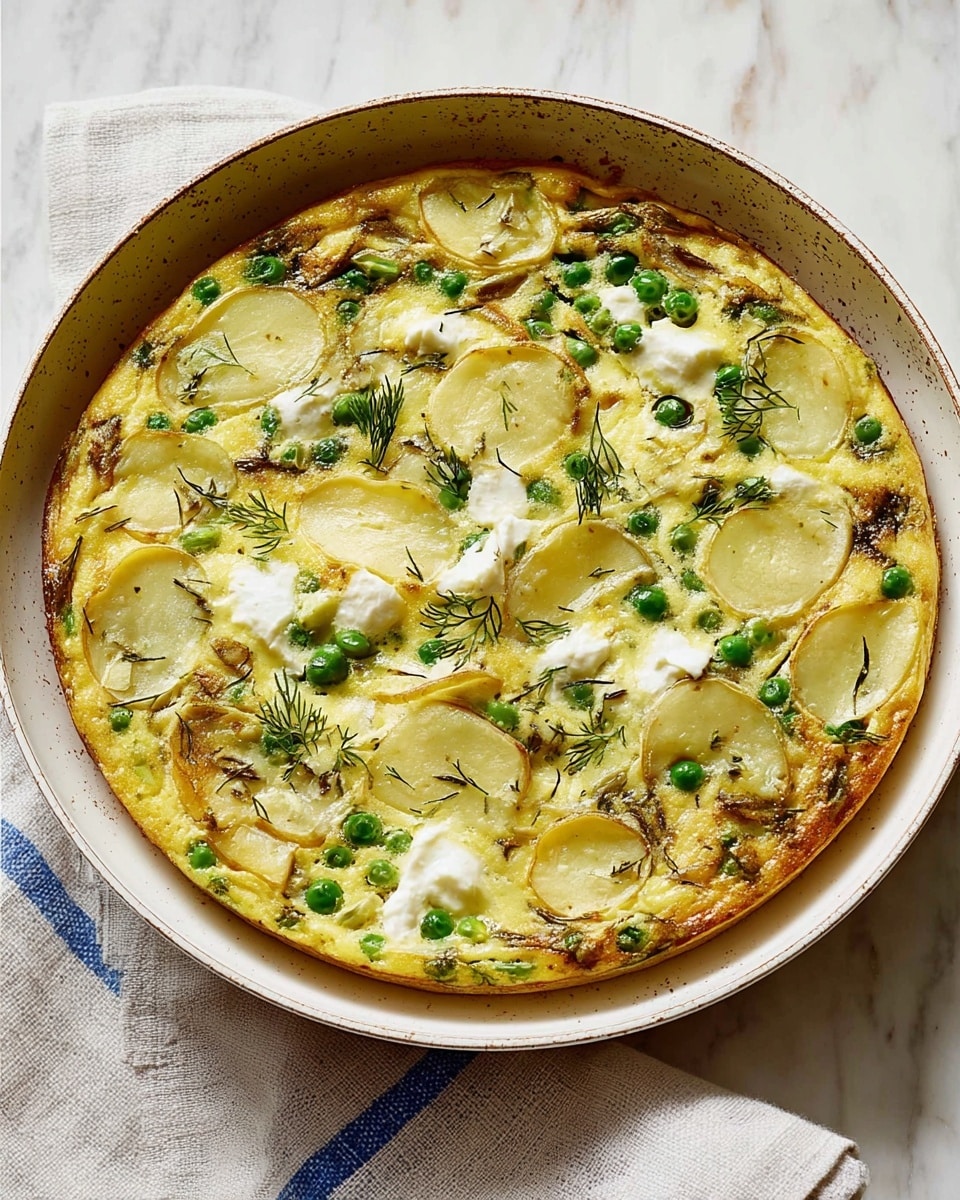 Broad Bean, Pea & Ricotta Frittata | Fresh Spring Vegetable Dish