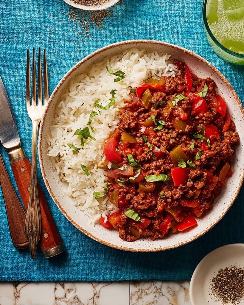 Jamaican Bully Beef with Spicy Tomato and Rice | Flavorful Caribbean Dish