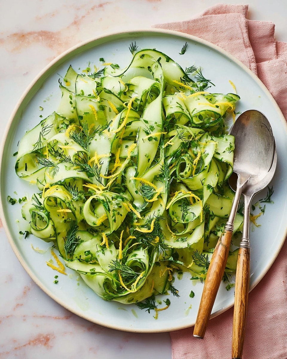 Herby Warm Cucumbers with Lemon – Fresh & Flavorful Side Dish