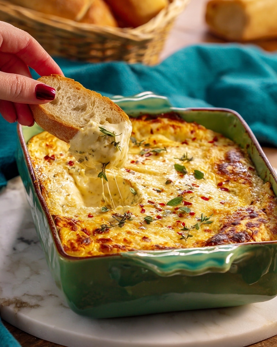 Melty Chilli Cheese & Thyme Fondue Dip | Irresistible & Easy